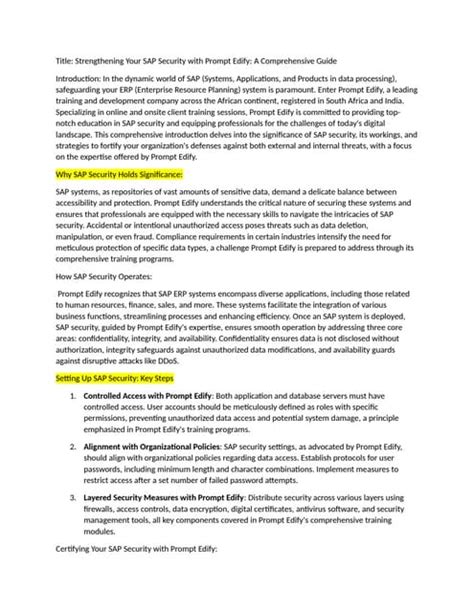 Sap Security With South Africa At Prompt Edify Pdf