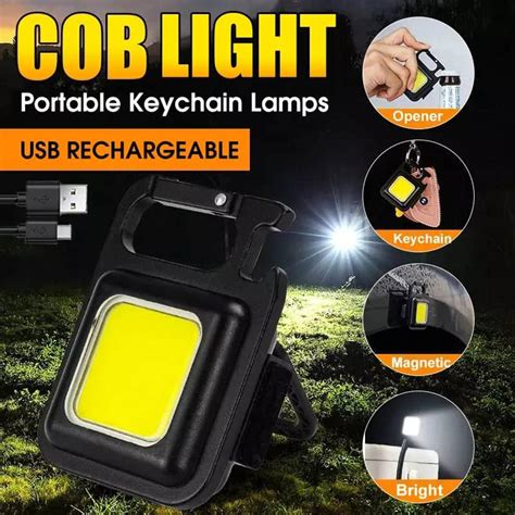 Rechargeable Keychain Light COB New Quality Ware