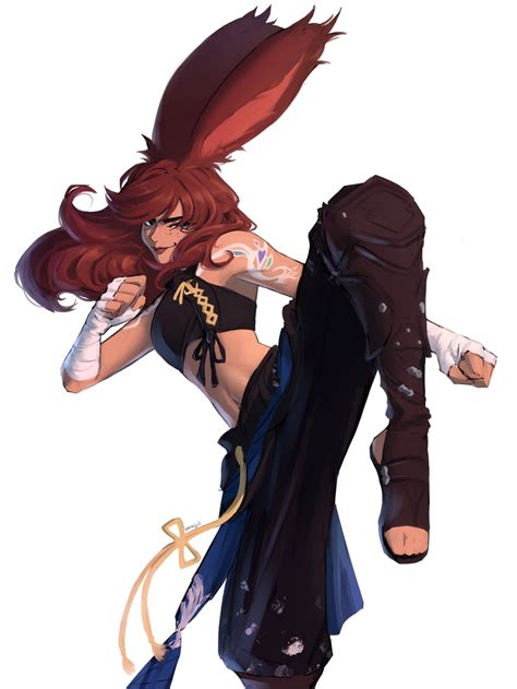 Warrior Of Light And Monk Final Fantasy And 1 More Drawn By Noroiju