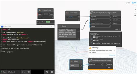 Energy Analysis Packages Dynamo