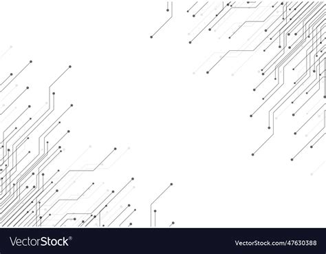 Abstract Background With Technology Circuit Board Vector Image