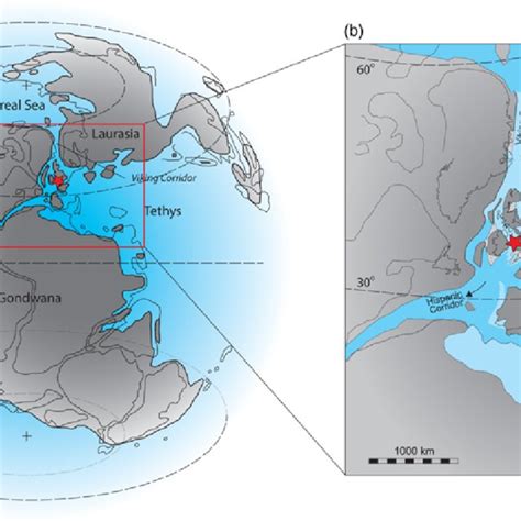 Geographical Maps A Early Jurassic Global Palaeogeography Modified