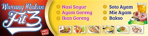 Contoh Desain Spanduk Warung Makan Background Banner Makanan Images