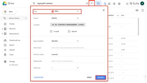 Search For Files In Your Team Folders And Secured Folders Aodocs