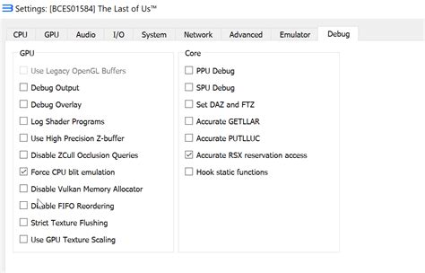 The Last Of Us Graphic Errors And Flickering Black Squares · Issue 8453 · Rpcs3rpcs3 · Github