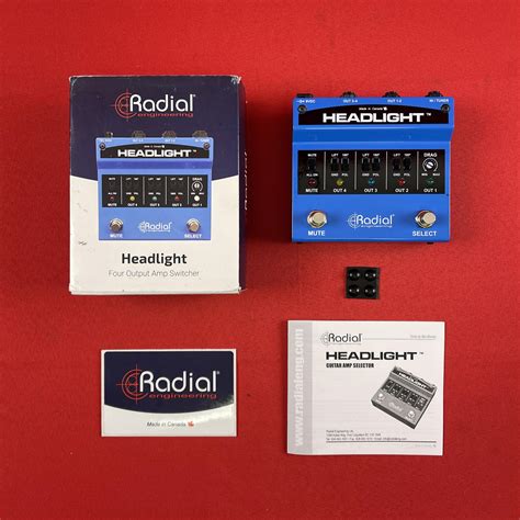[used] Radial Headlight 4 Output Guitar Amp Selector Gear Hero
