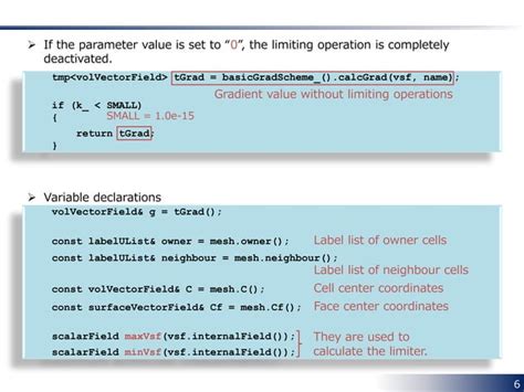 limited gradient schemes in openfoam pdf