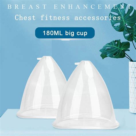 Vacuum Breast Lifting Pump Cups Kit Chest Enlargement Up Chest Lift
