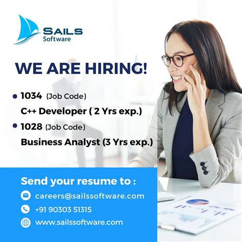 Hiring Developer Careers Cplusplus Businessanalyst Jobs Sails