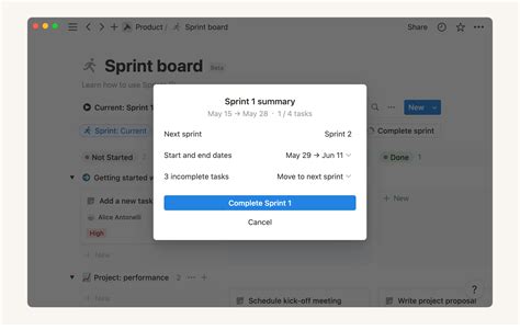 Getting Started With Projects Tasks And Sprints Notion