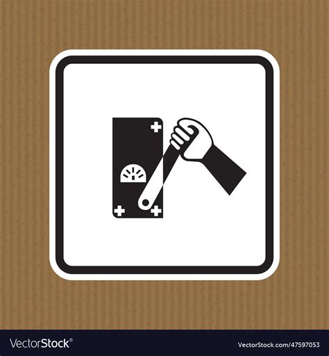 Do Not Touch Men Working Symbol Sign Isolate Vector Image