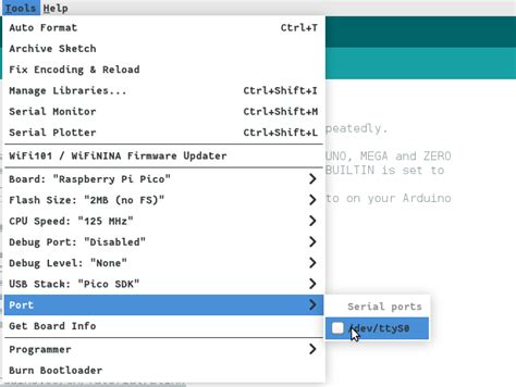 connecting your rp2040 program rp2040 in arduino adafruit learning system