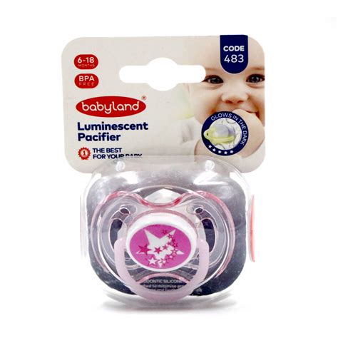 خرید اینترنتی پستانک ارتودنسی شب تاب بی بی لند کد 483 نی نی بازار