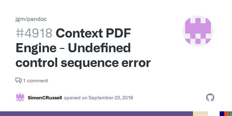 Context Pdf Engine Undefined Control Sequence Error · Issue 4918 · Jgmpandoc · Github