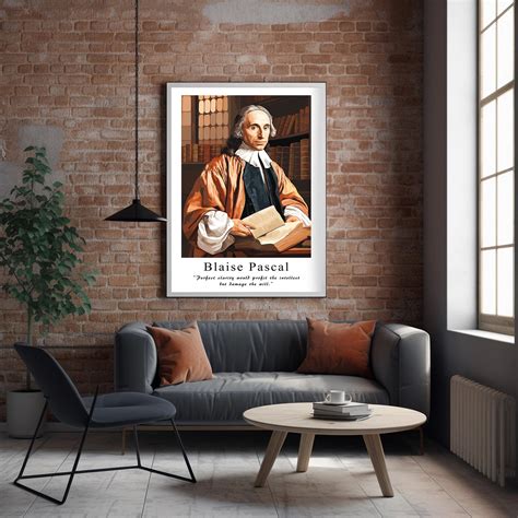 Blaise Pascal Mathematician Illustration Perfect Clarity For