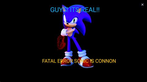 Fatal Error Sonic Is Cannon By Djkakarot On Deviantart