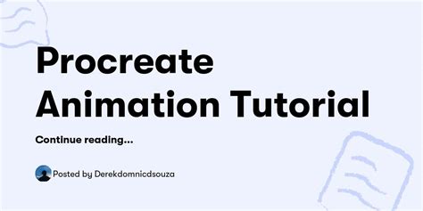 Procreate Animation Tutorial — Derekdomnicdsouza Buymeacoffee