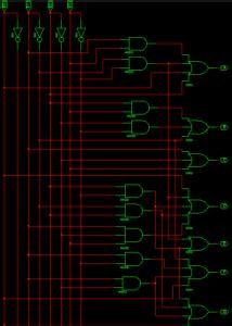 BCD To 7 Segment Decoder VHDL Code