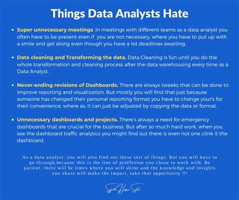 Sajid Hasan Sifat On Linkedin Four Things Data Analyst Hates