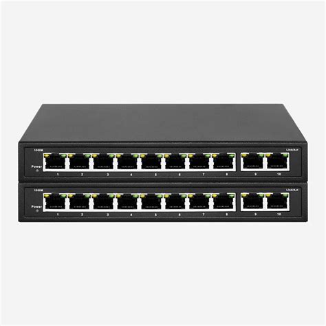 Steel Shell Unmanaged Ethernet Switch 10 10 100 1000m Auto Sensing Rj45