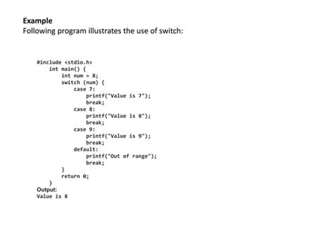 Control Structures In C PPTX Programming Languages Computing
