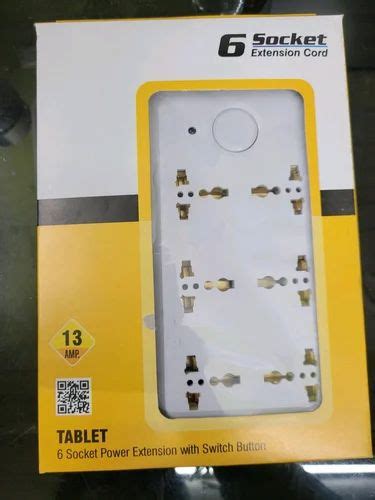 3 Pin 6 Socket White Extension Board 2 Meters At ₹ 110 Piece In New Delhi Id 2853664647133
