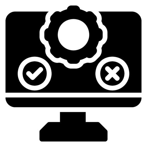 Software Testing Glyph Icon 42154313 Vector Art At Vecteezy