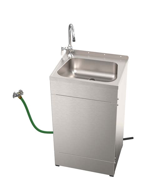 Outdoor Portable Sink Garden Hose Supply Hand Washing Station Fire End