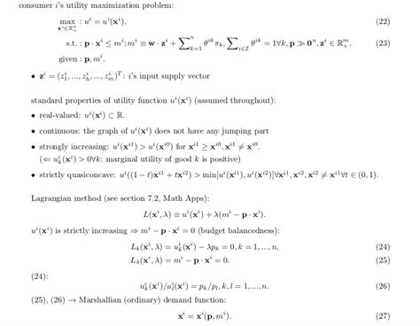 Consumer I S Utility Maximization Problem Xi∈r Nmax
