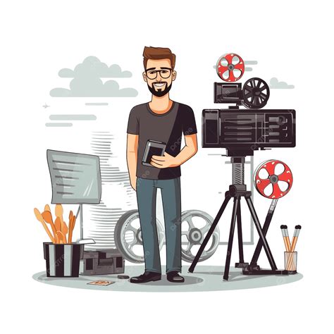 Film Director Camera Clip Art