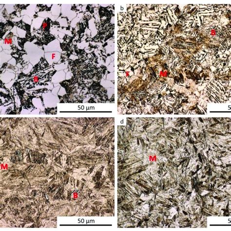 Microstructure Of The Samples After Dilatometry Austenitization At 880 Download Scientific