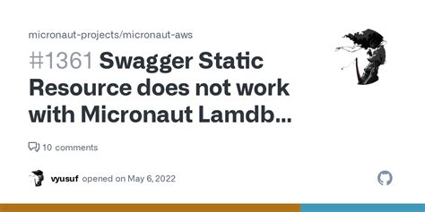 Swagger Static Resource Does Not Work With Micronaut Lamdba Applications · Issue 1361