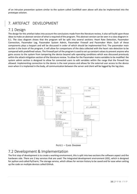 Bn3101 Report Software Prototype For Pacemaker Intrusion Detection System Bn3101 Biomedical