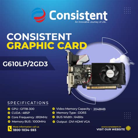 Consistent Nvidia Geforce Gt 610 2 Gb Ddr3 Graphics Card 3 Years