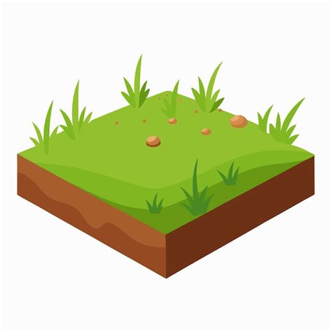 Ground Plot Land And Grass Illustration Premium Ai Generated Vector