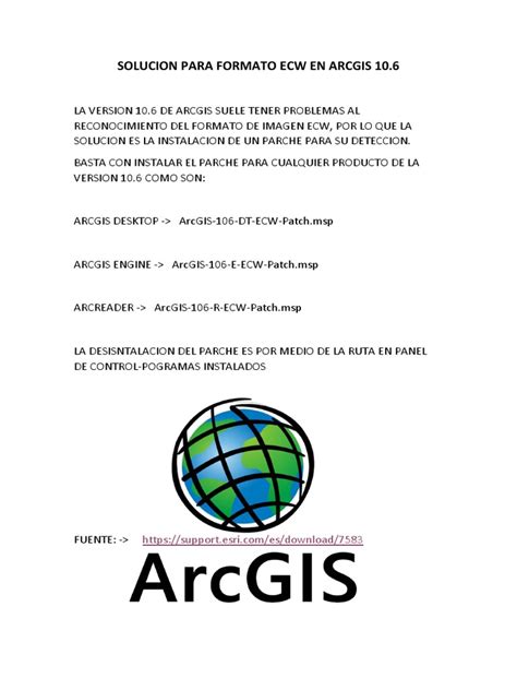 Solucion Ecw Arcgis 106 Pdf