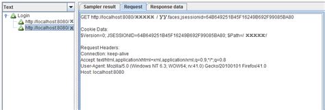 Java Jmeter Make Request With Logged Session Stack Overflow
