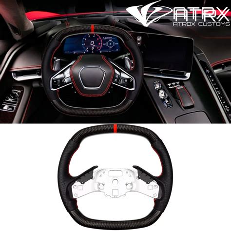 Volante Carbono Piel Chevrolet Corvette C8 2020 2024