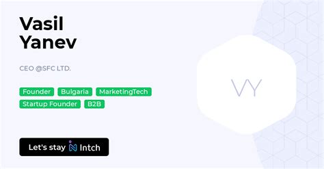 Vasil Yanev Ceo Sfc Ltd Intch