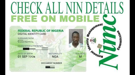 Tuts How To Check Your Nin Details On Phone Check All Your Nin
