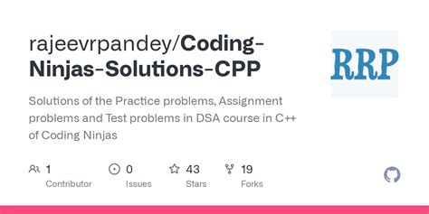 Github Rajeevrpandeycoding Ninjas Solutions Cpp Solutions Of The