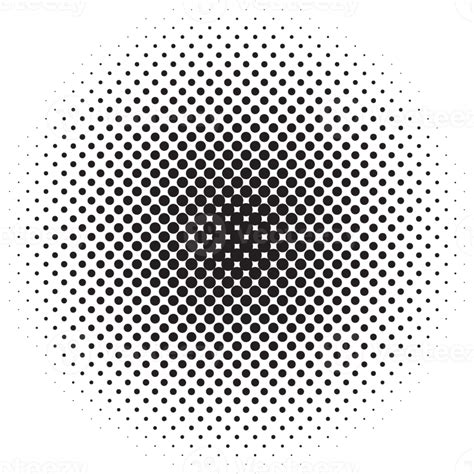 Halftone Circle Pattern Isolated 16589183 Png