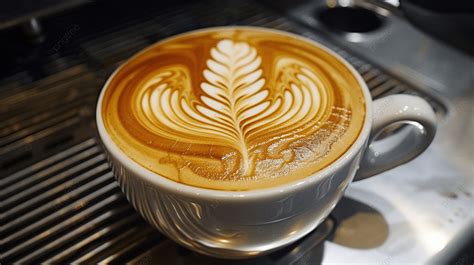 흰색 컵에 라떼 아트 커피 탐닉 아라비아 말 방향 배경 일러스트 및 사진 무료 다운로드 Pngtree