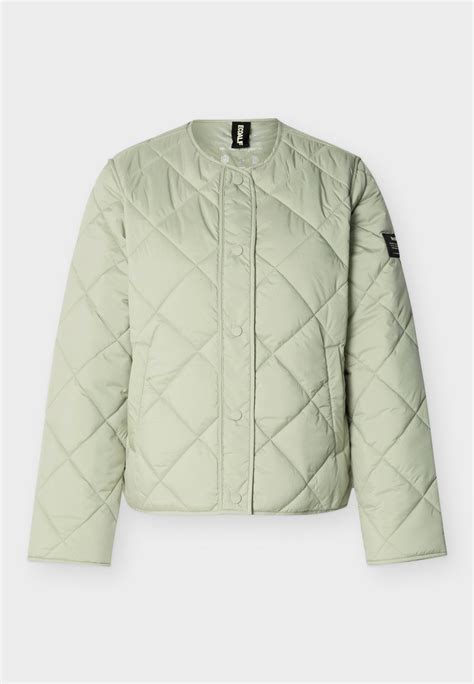Ecoalf Musa Rhomb Jacket Woman Übergangsjacke Sagehellgrün Zalando