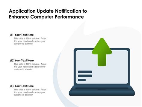 Application Update Notification To Enhance Computer Performance Ppt Powerpoint Presentation