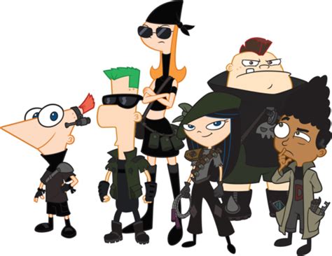 2nd Dimension Phineas And Ferb Characters Phineas And Ferb Emo
