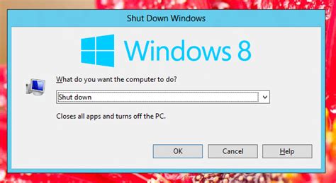 Shutdown Windows 8 Without Mouse