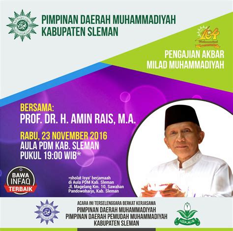 Ini Syarat Surat Izin Muhammadiyah Di Bumi Menurut Amien Rais Suara Muhammadiyah