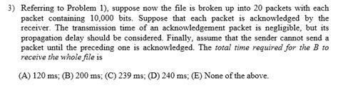 Solved Suppose Two Hosts A And B Are Separated By 300