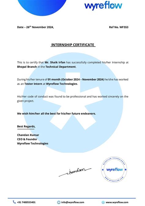 Irfan Shaik On Linkedin Internship Softwaretesting Testing